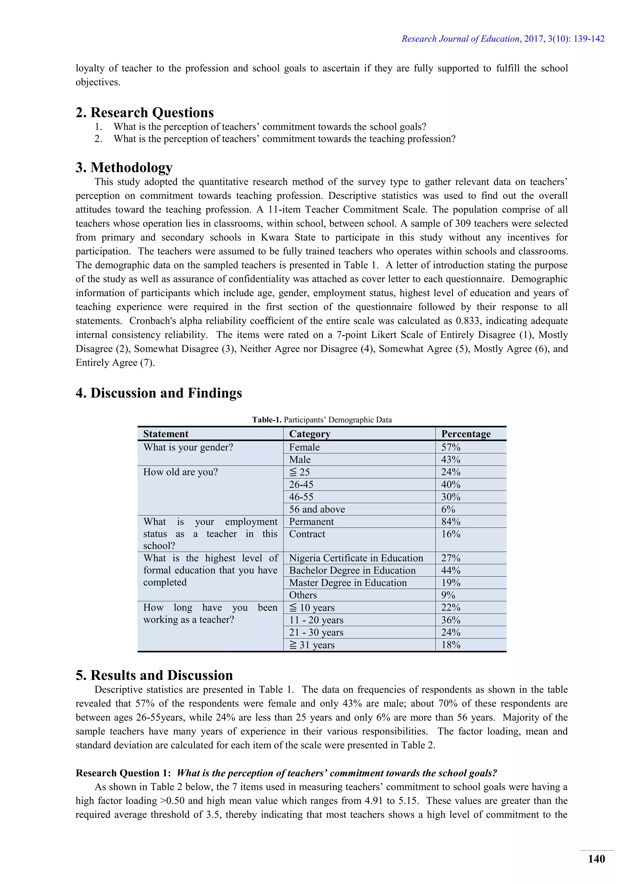 Promoting Best Practices in Secondary Schools through Teacher ...