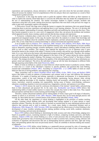 The Impact of Using the 5E Learning Cycle on the Development of Habits ...