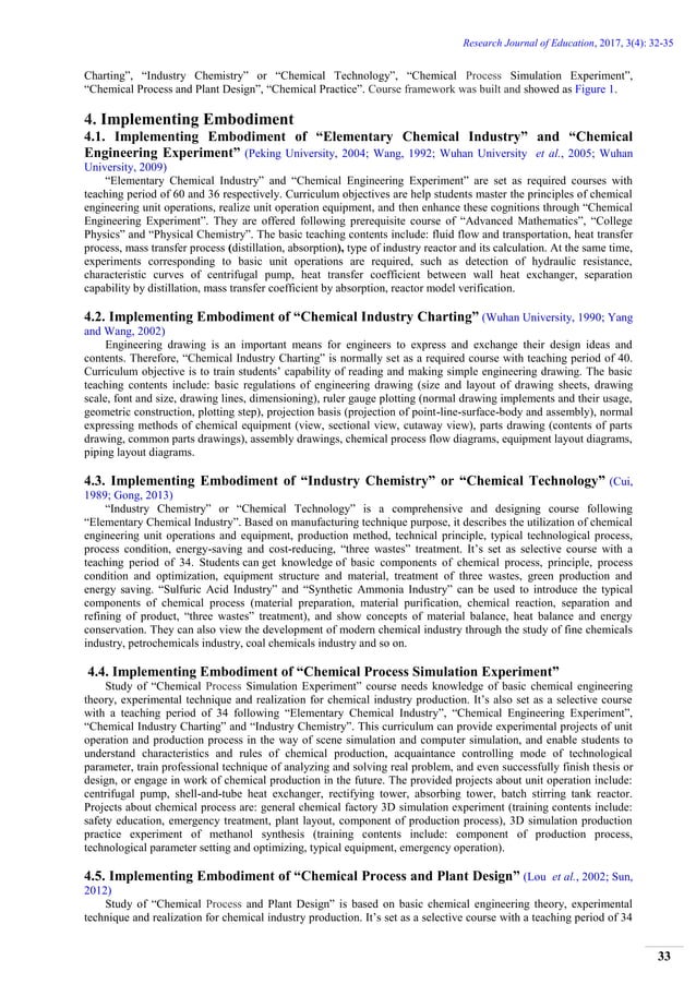 Chemical Engineering Curriculum System Research and Building in the ...