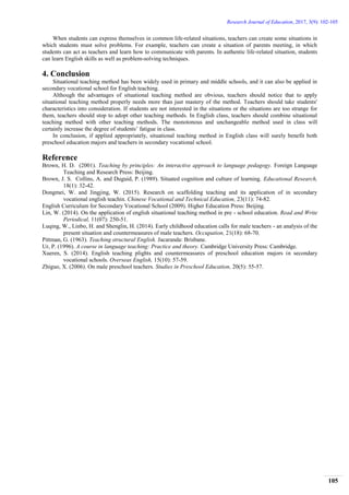 English Teaching Strategies with Situational Teaching Method for ...