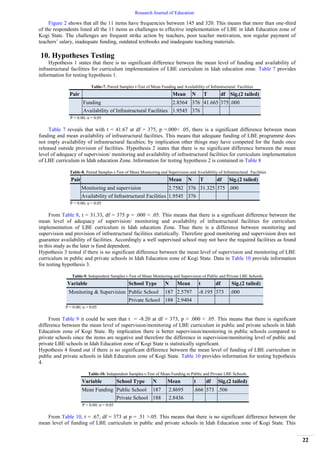 How do Teacher Preparation and Infrastructural Facilities Impact on The Implementation of Lower ...