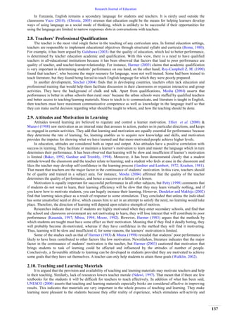 Students’ Attitudes and Motivation Towards Learning Literature in ...