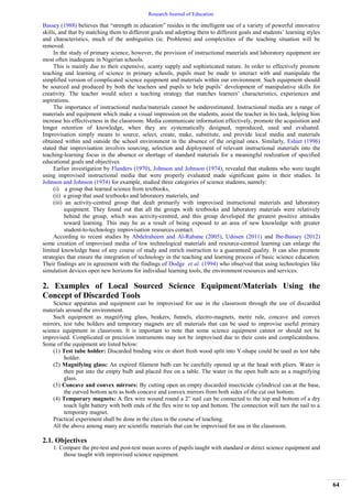 Improvisation of Teacher-Made Instructional Media and Students ...