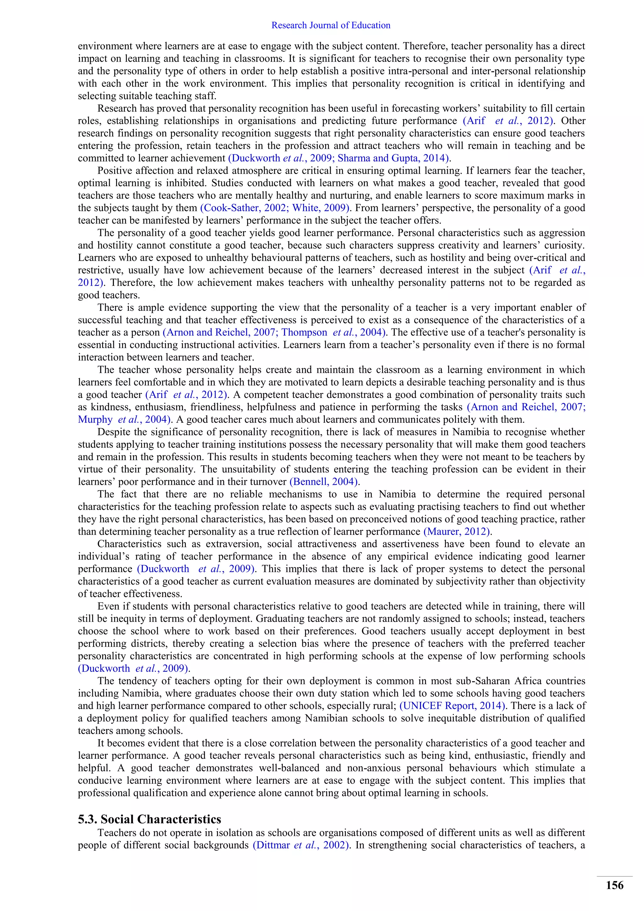 The Three Characteristics of an Effective Teacher | PDF