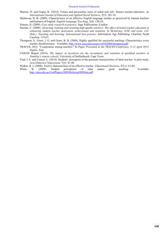 The Three Characteristics of an Effective Teacher | PDF | Professional School | Postgraduate ...