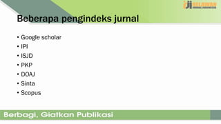 Indeksasi Jurnal | PDF
