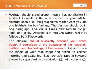 MANAJEMEN ARTIKEL DAN TEMPLATE PADA OJS 2.X | PDF