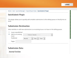 MANAJEMEN ARTIKEL DAN TEMPLATE PADA OJS 2.X | PDF