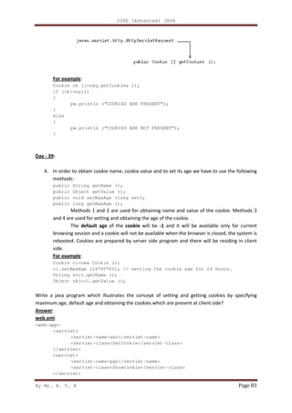 Advance java kvr -satya | PDF