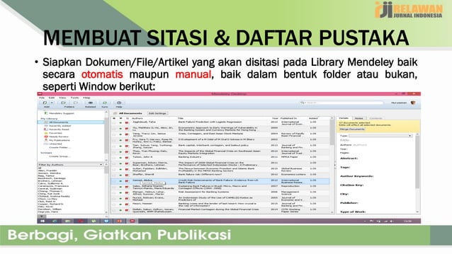 MENDELEY SEBAGAI MANAJEMEN REFERENSI | PDF