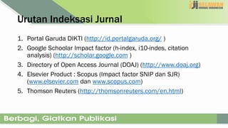 Indeksasi Jurnal Nasional | PDF