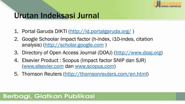 Indeksasi Jurnal Nasional | PDF