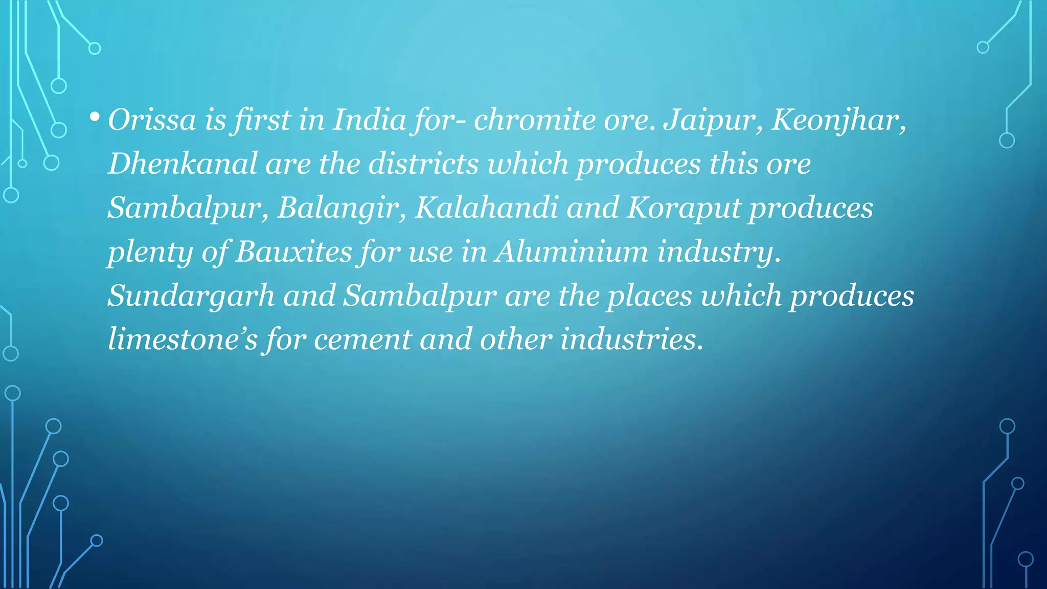 Natural Resources of Orissa | PPTX