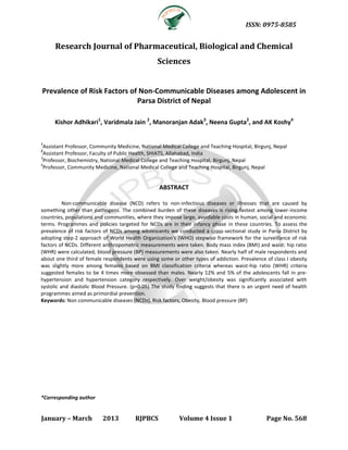 Rjpbcs volume 4 issue 1 | PDF