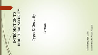 Types of Security in Industrial Security | PPTX