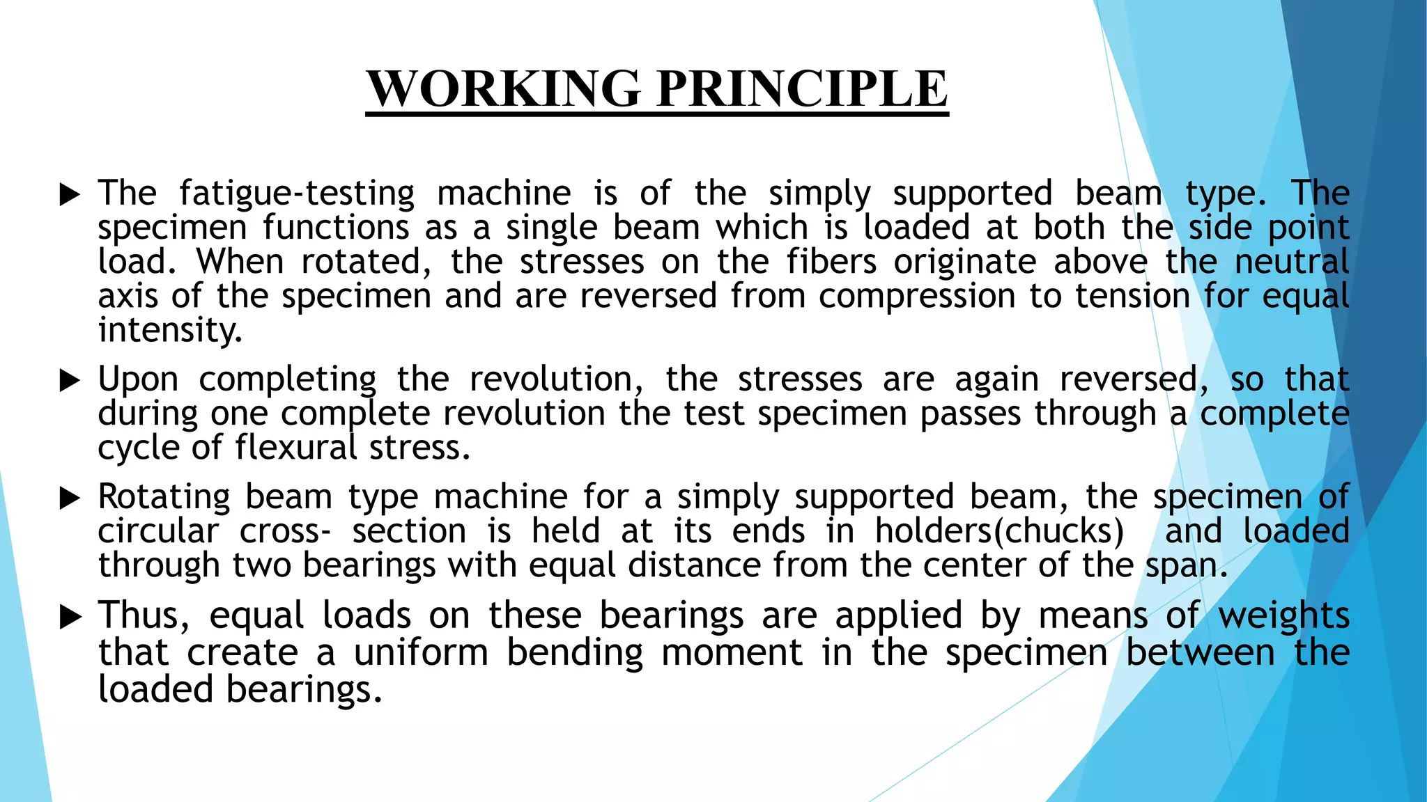 Design & Fabrication of Low Cost Small-Scale Fatigue Testing Machine | PPTX