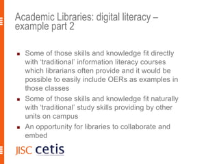 Academic libraries and OER? OpenEd2010 | PPTX
