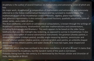 Aryabhatta | PPTX
