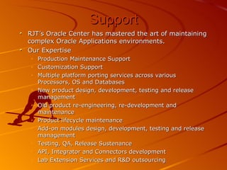 RJT Oracle Services | PPT