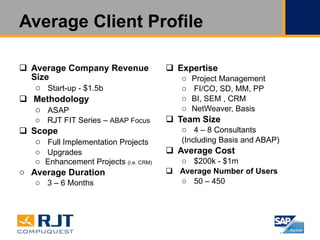 Rjt(Sap Partner) Overview | PPT