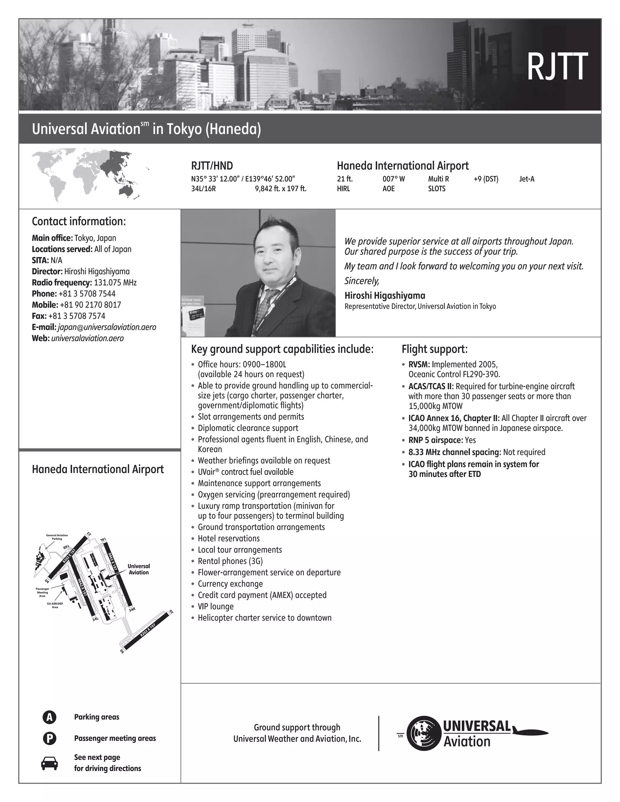 RJTT FBO Ground Handling Agent Haneda International Airport, Tokyo ...