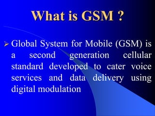GSM network | PPT