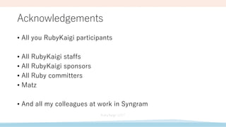 Ruby in office time reboot | PPT