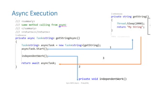 Sync with async | PPTX | Web Development | Internet