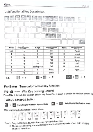 Rk61 updated manual royal kludge gaming keyboard wireless type c | PDF