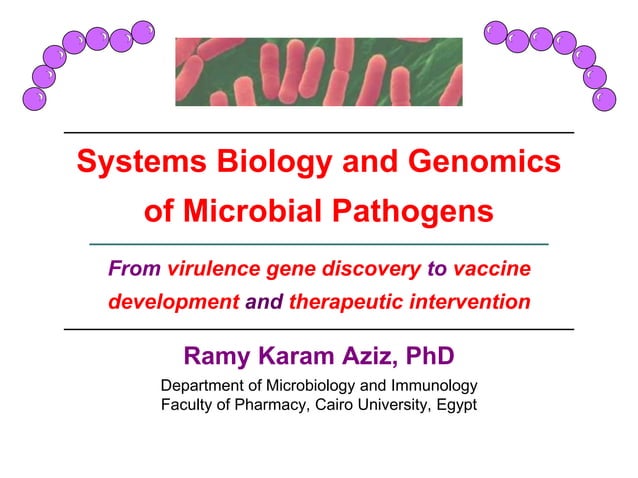 Systems Biology and Genomics of Microbial Pathogens | PPT