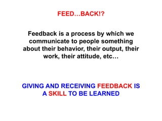 Giving and Receiving Feedback | PPTX