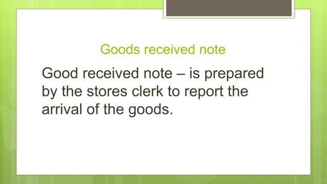 Documents used in procurement and inventory management | PPTX