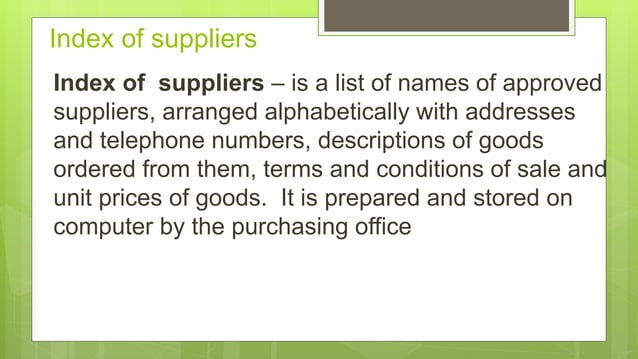 Documents used in procurement and inventory management | PPTX