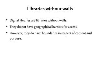 Basic Concepts of Digital Library | PPTX