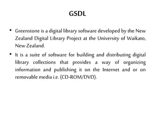 Digital Library Software | PPTX