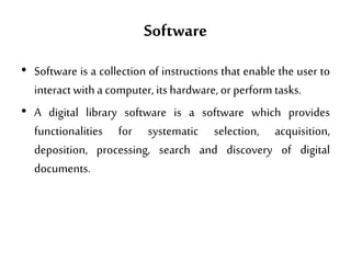 Digital Library Software | PPTX