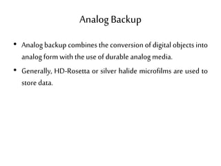Digital Preservation | PPTX