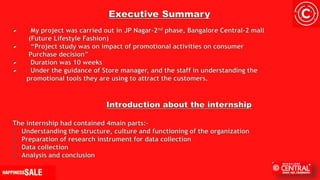 central shopping mall | PPT