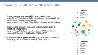 Research Knowledge Graphs at GESIS & NFDI4DataScience | PPT