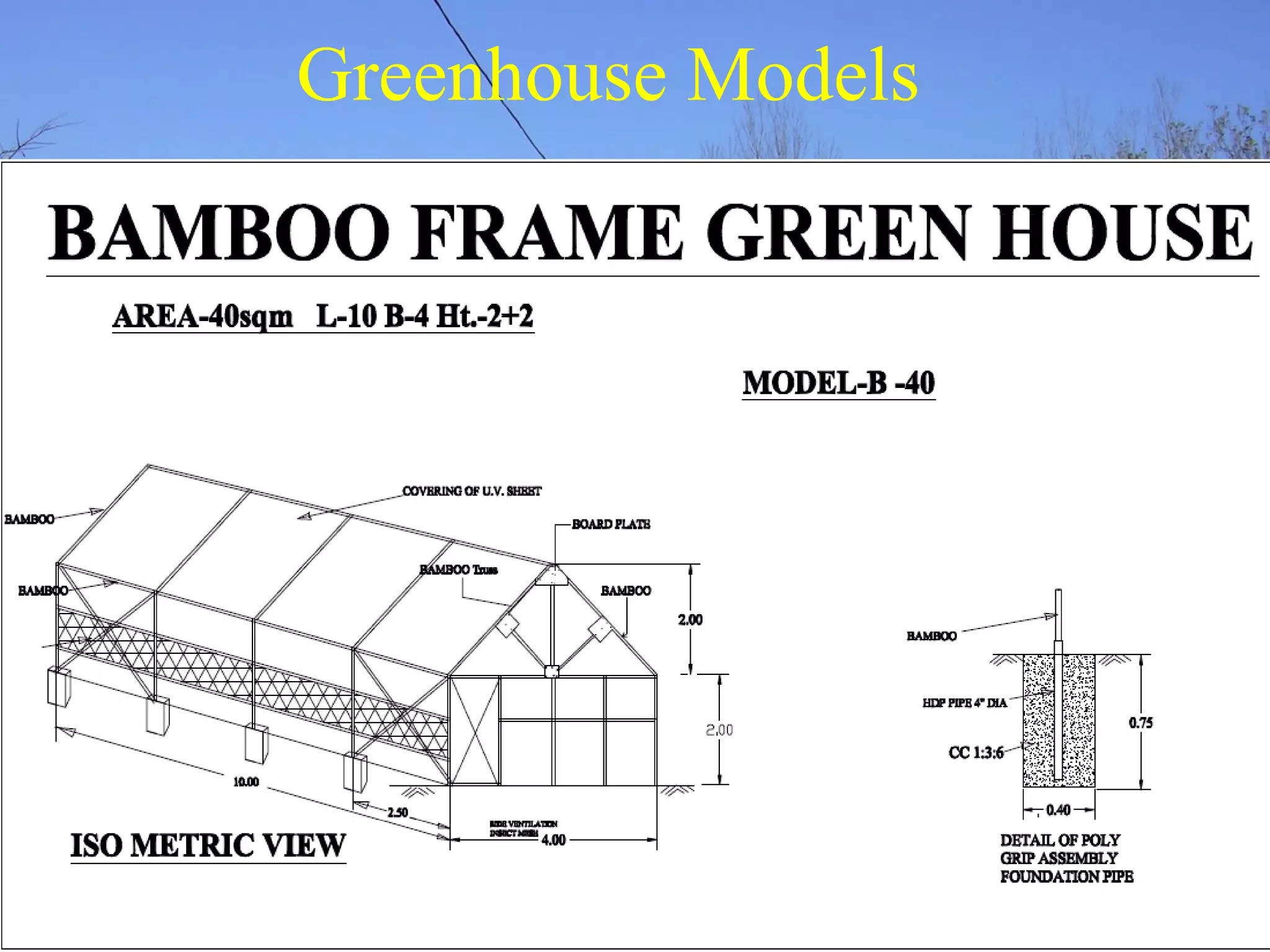 Greenhouse/Polyhouse Designs | PPT