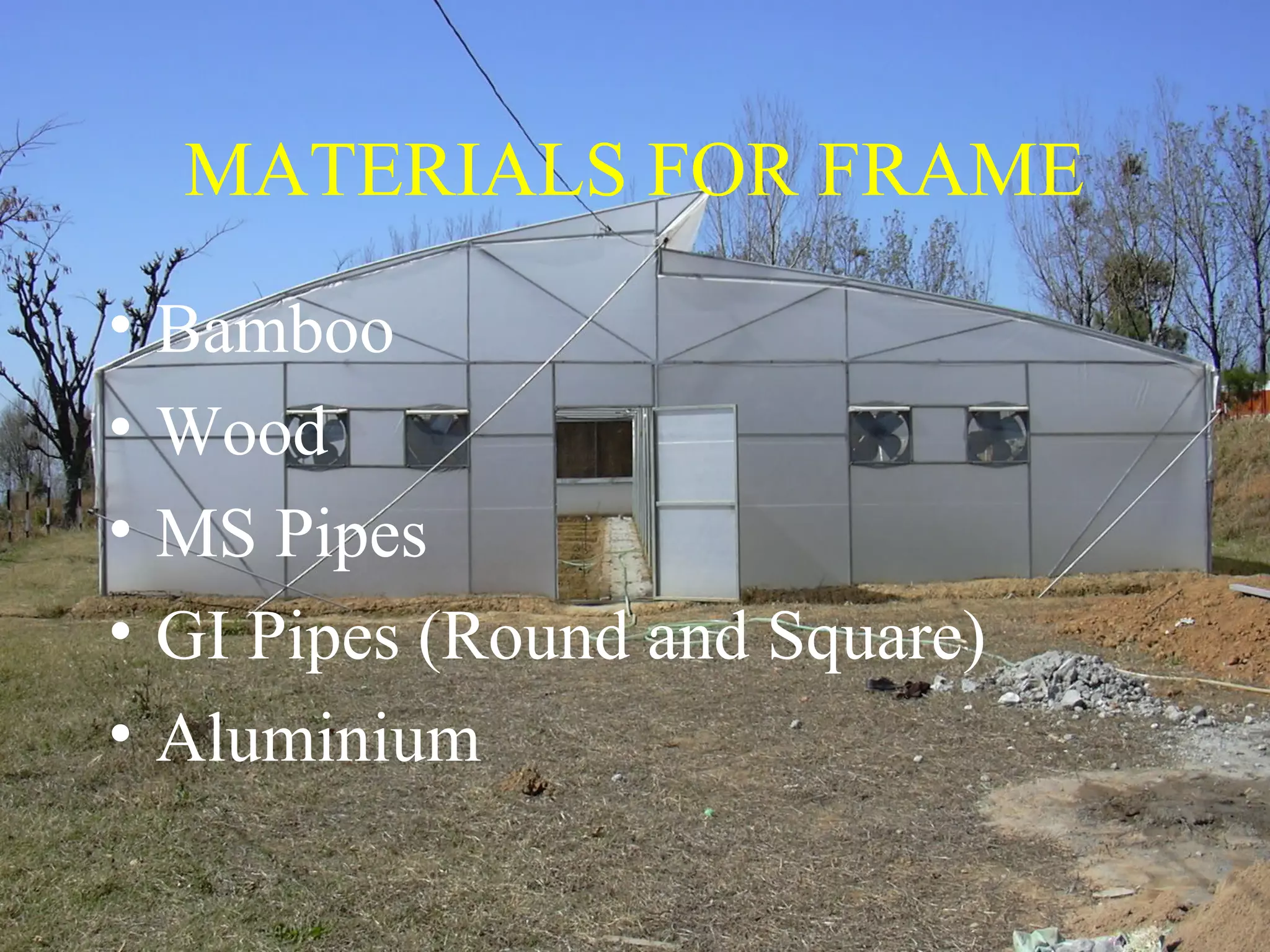 Greenhouse/Polyhouse Designs | PPT