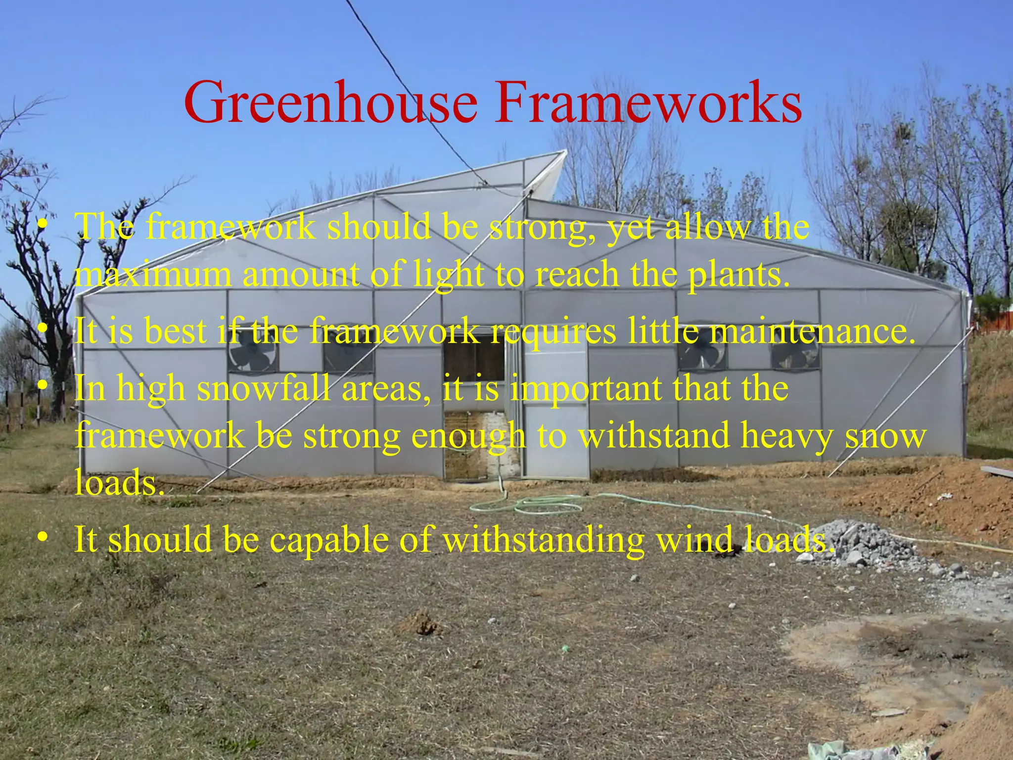 Greenhouse/Polyhouse Designs | PPT