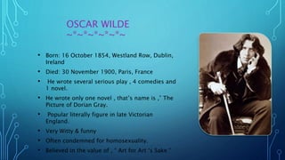 A satire on the victorian era in The Important Of Being Earnest | PPTX