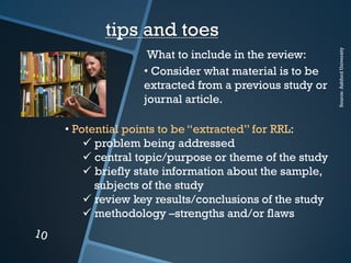 Review of Related Literature-Thesis Guide | PDF