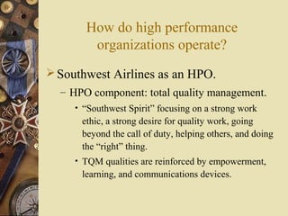 Rk= high performance organizations | PPT