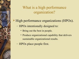 Rk= high performance organizations | PPT