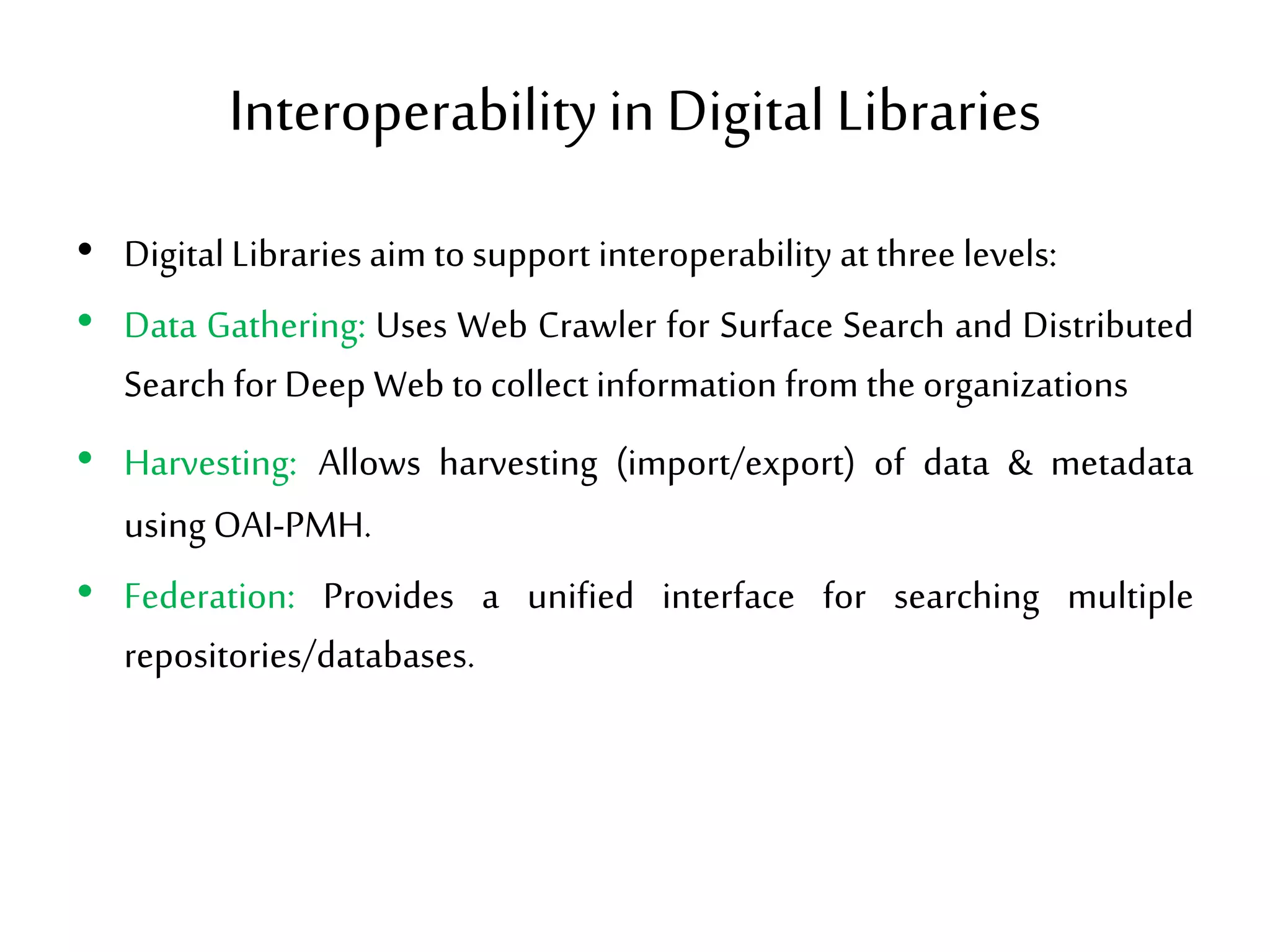 Interoperability in Digital Libraries | PPTX