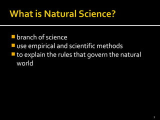 Introduction to Natural Science | PPT