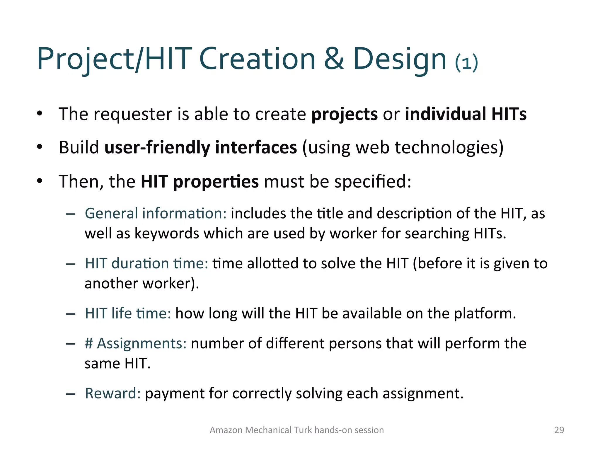 Hands On: Amazon Mechanical Turk - M. Acosta - ESWC SS 2014 | PPT ...