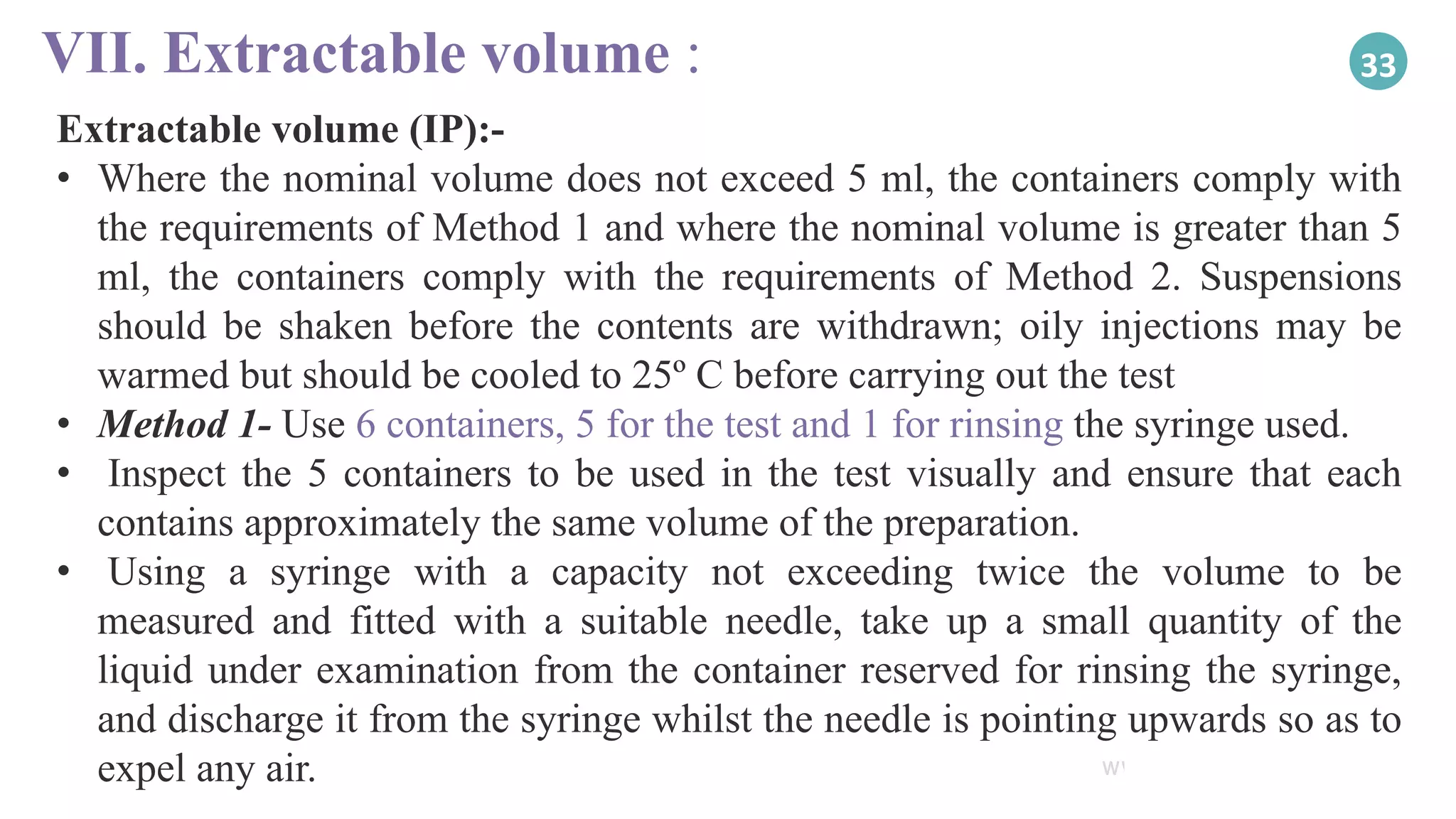 IPQC & FPQC Parenteral Formulation | PPTX